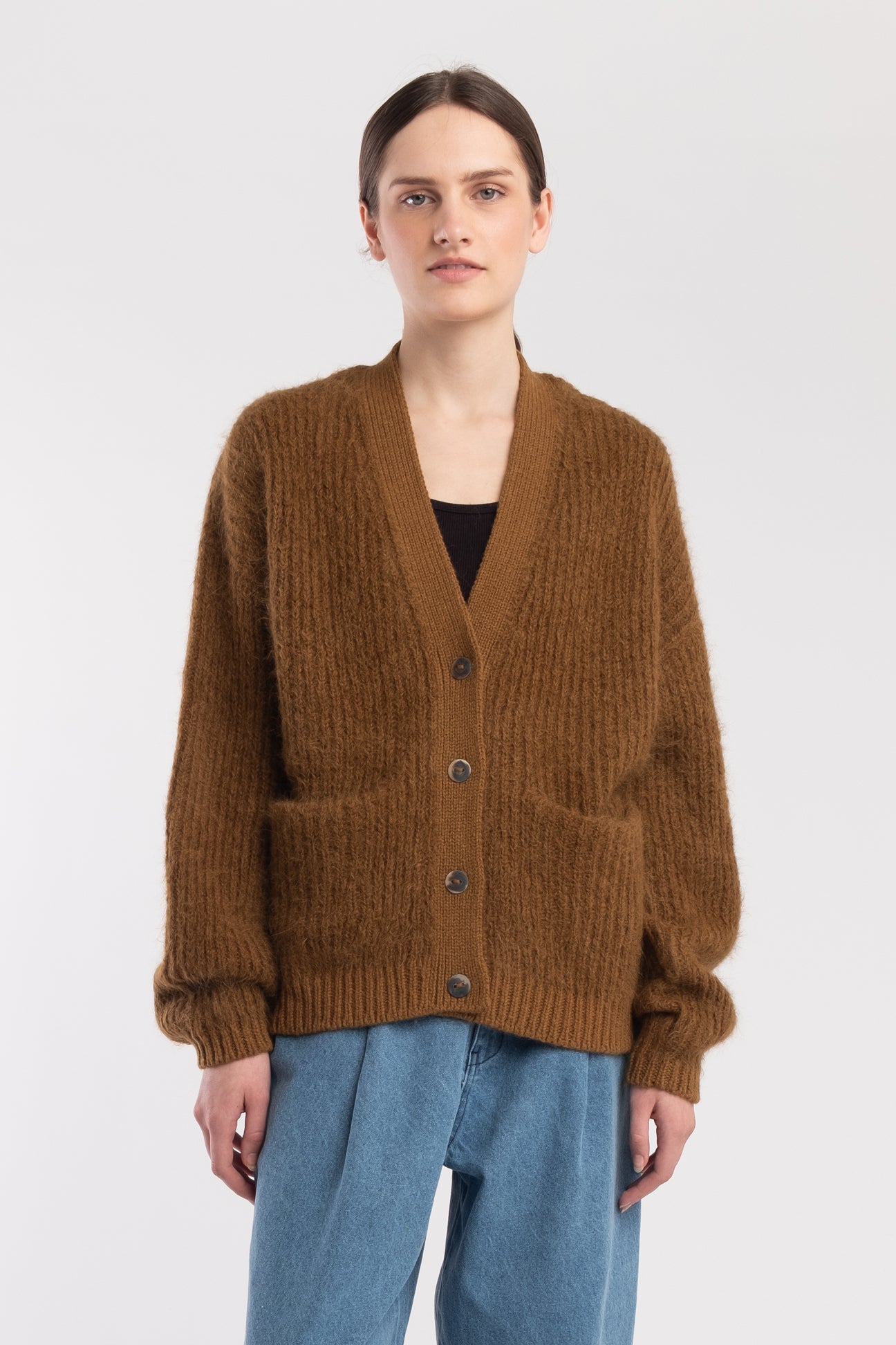Golden cardigan store